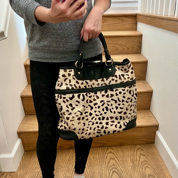Topshop | Bags | Pony Hair Leopard Print Leather Bag | Poshmark